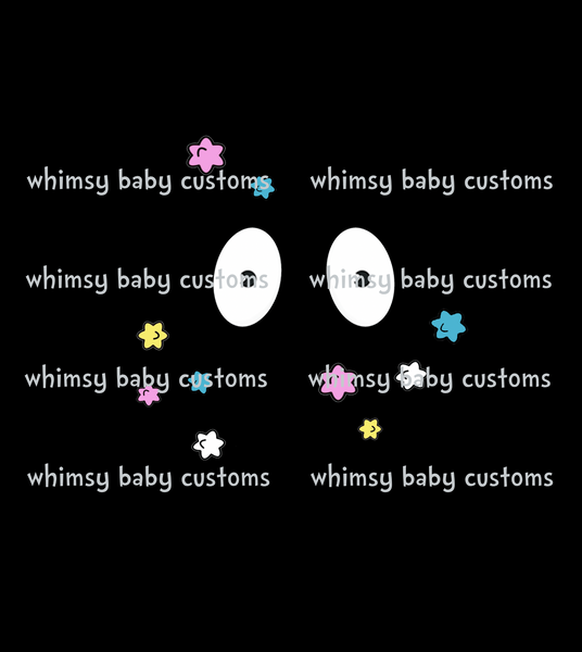 C108 Child Panel Dust Sprites Big Face / Eyes FULL Panel – Whimsy Baby ...